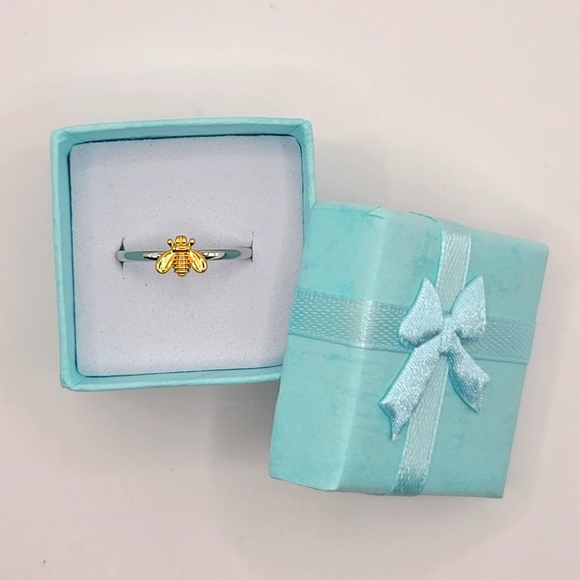 Jewelry | Dainty Bumble Bee Ring Gold And Silver Size 95 | Poshmark